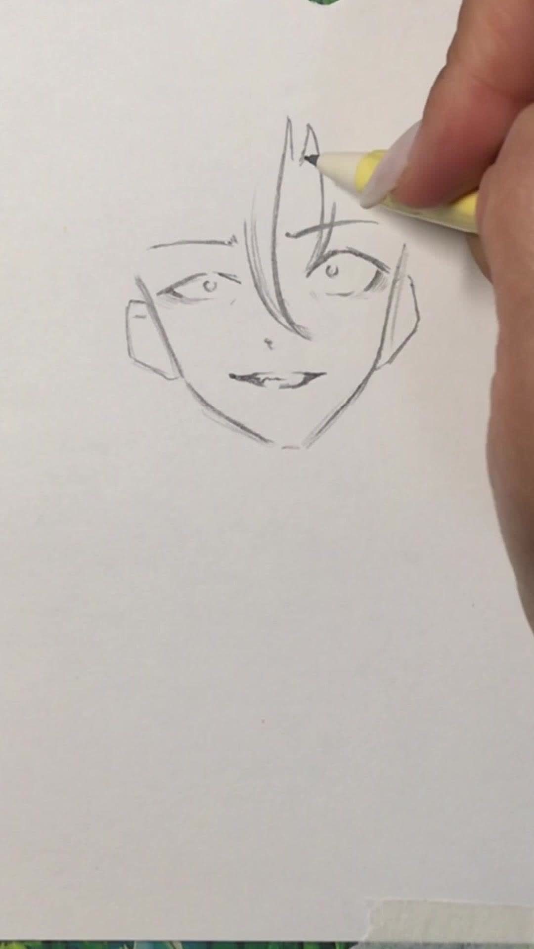 #绘画教程#动漫病娇吗