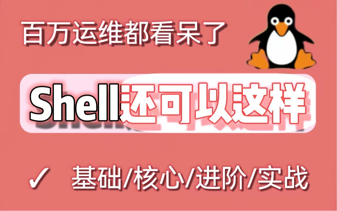 【Shell自动化带你入职】全新高工视角,全新解读Shell自动化开发基础/...