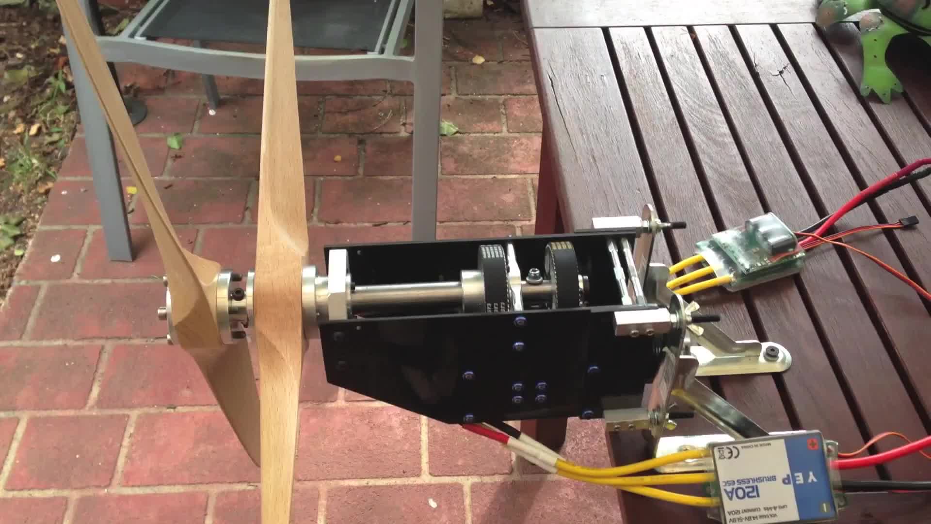 RC航模共轴双桨动力组-双电机皮带(同步带)减速