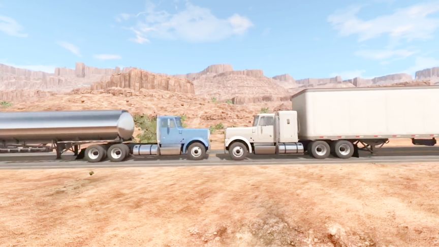 BeamNG:用我最好的卡车开足马力模拟测试碰撞,模拟真实车祸