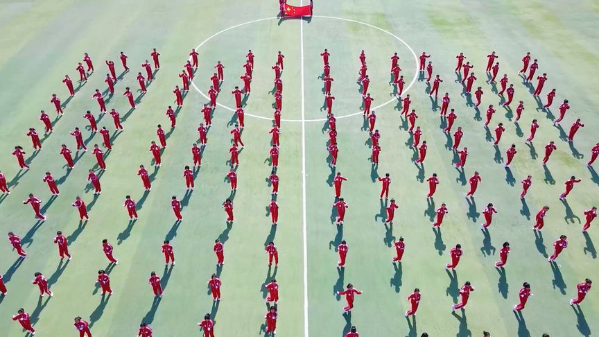 最佳表演奖——青春,向快乐出发! #运动会团体操 #青春的样子