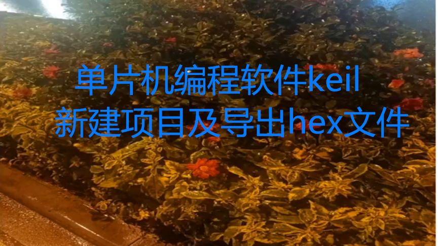 单片机编程软件keil新建工程项目及导出hex文件学习