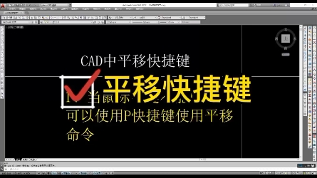 小白课程之CAD平移快捷键
