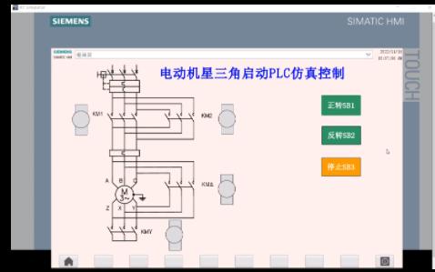 电机星三角启动PLC仿真控制