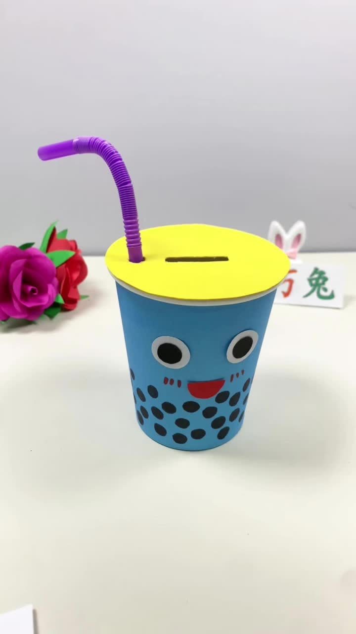 简单有趣的纸杯手工#简单的纸杯手工制作 #手工diy #纸杯手工 #亲子.