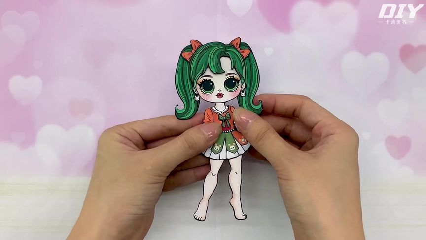 #创作灵感 纸娃娃换装教程来了#手工diy #纸娃娃换装 #制作过程