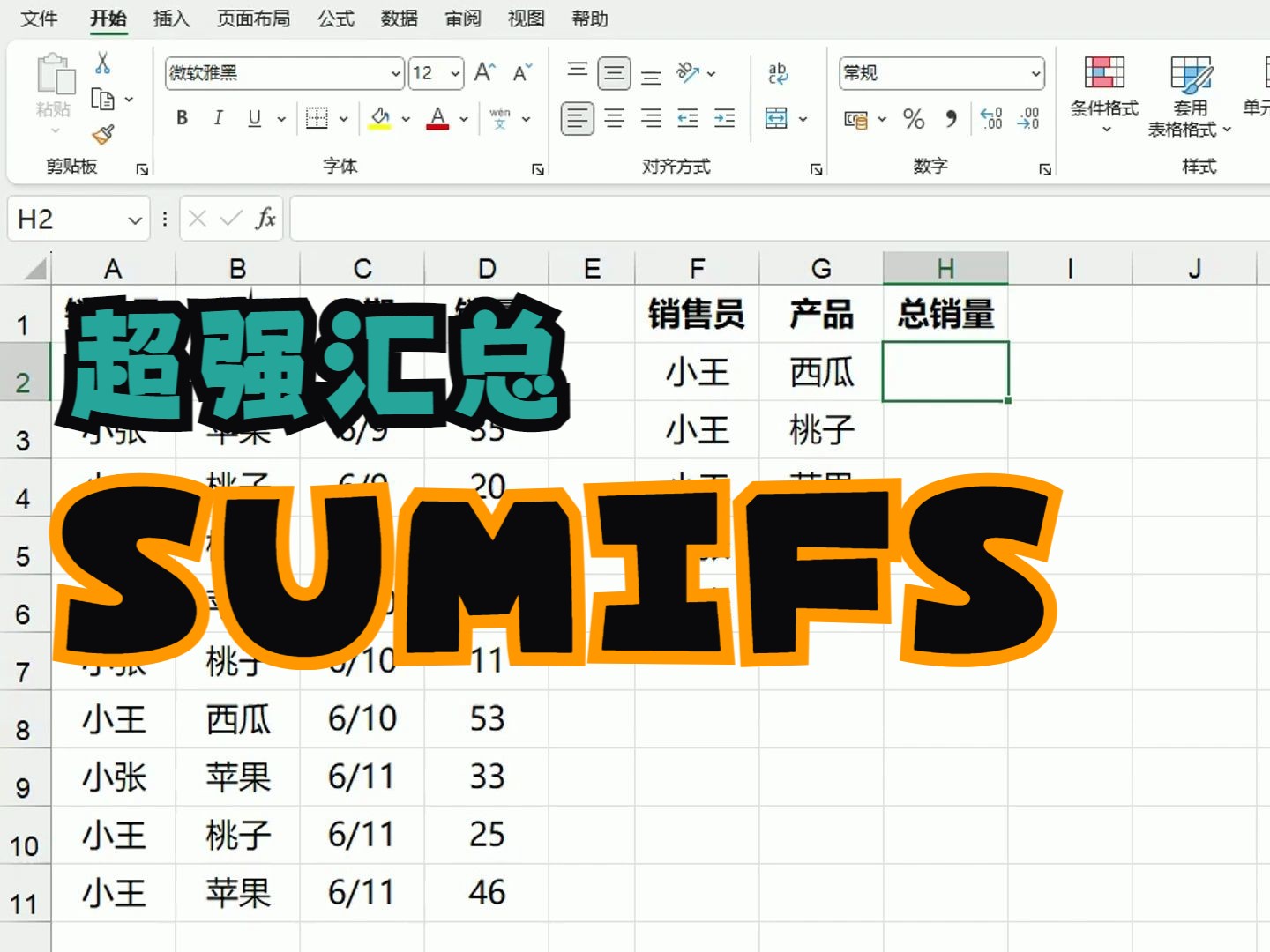 你对函数SUMIFS的掌握程度,可能只是略知一二
