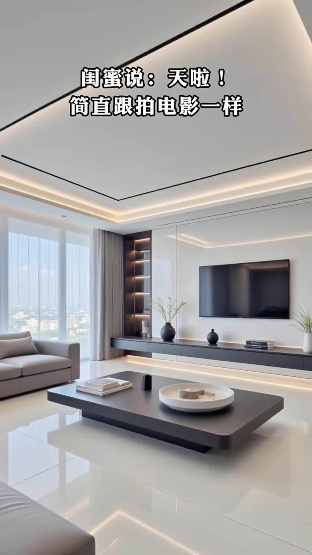 闺蜜惊叹:这室内设计现代简约,简直像拍电影!