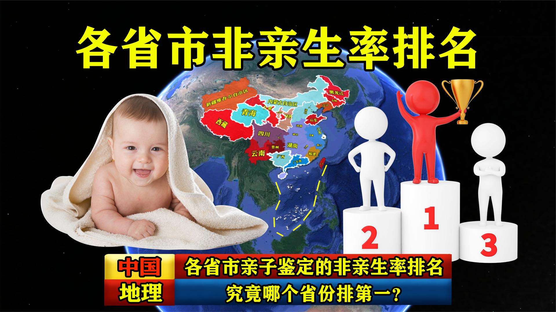 各省市亲子鉴定的非亲生率排名,究竟哪个省份排第一?