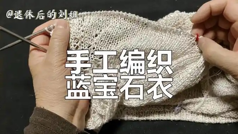 蓝宝石衣服编织教程:分袖与后身织法