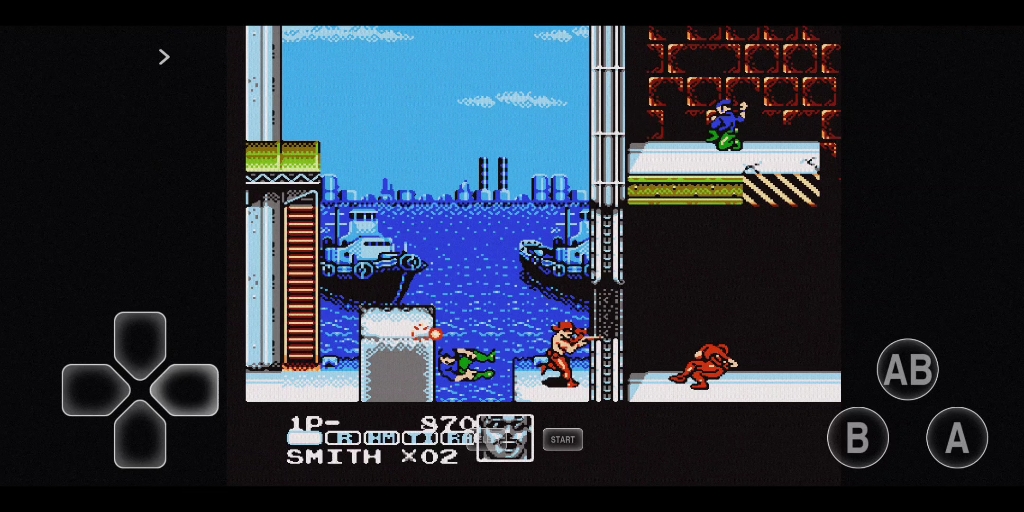 安卓fc模拟器测试游戏魂斗罗力量修改版