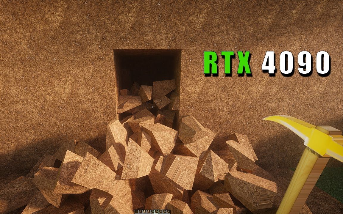 用RTX 4090挑战我的世界4k超真实画质