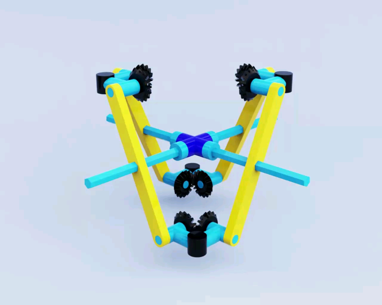 20230404一种可折叠框架结构#3d动画演示