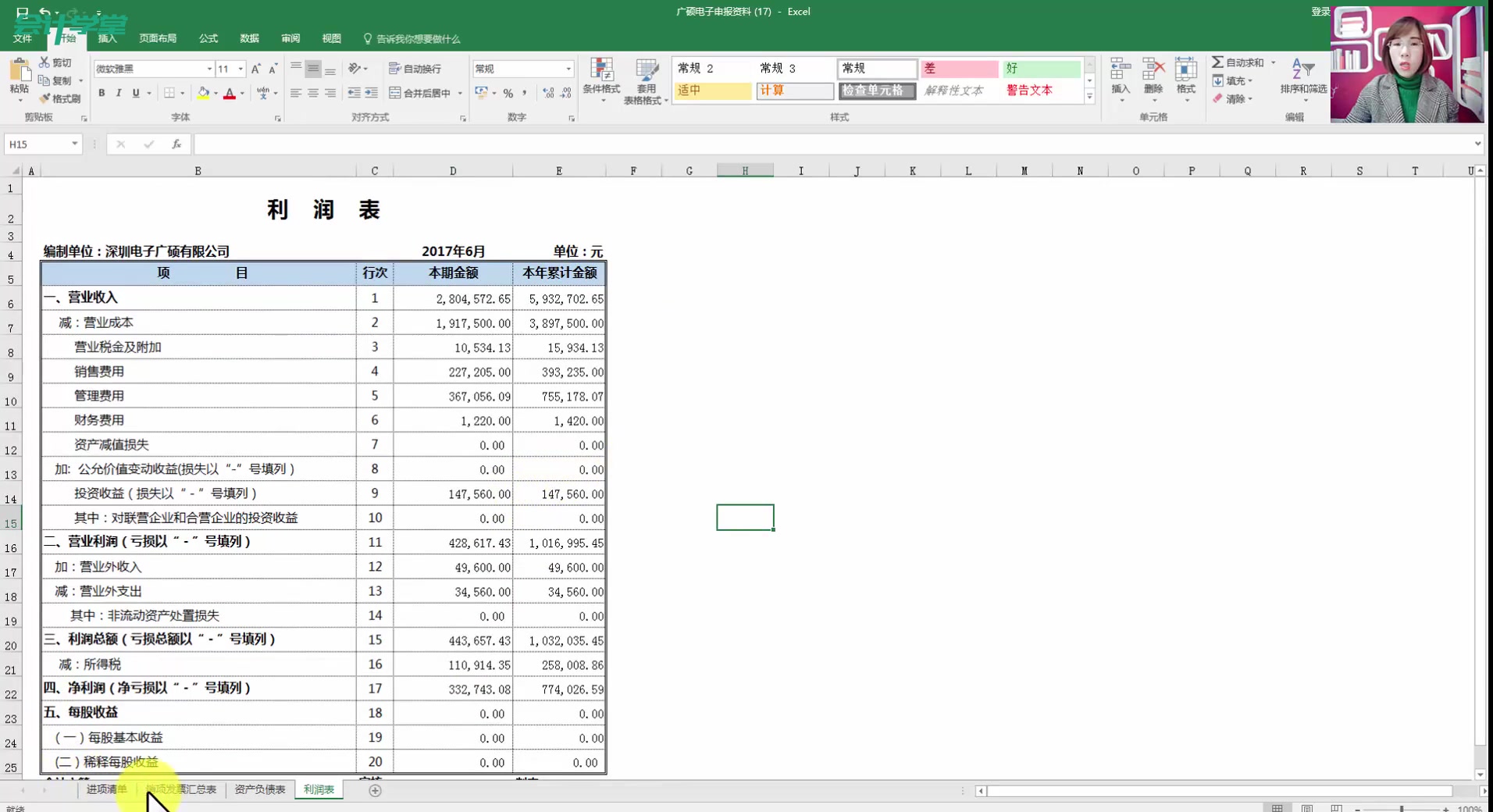 每月财务报表_财务报表分析课件_合同能源管理财务核算