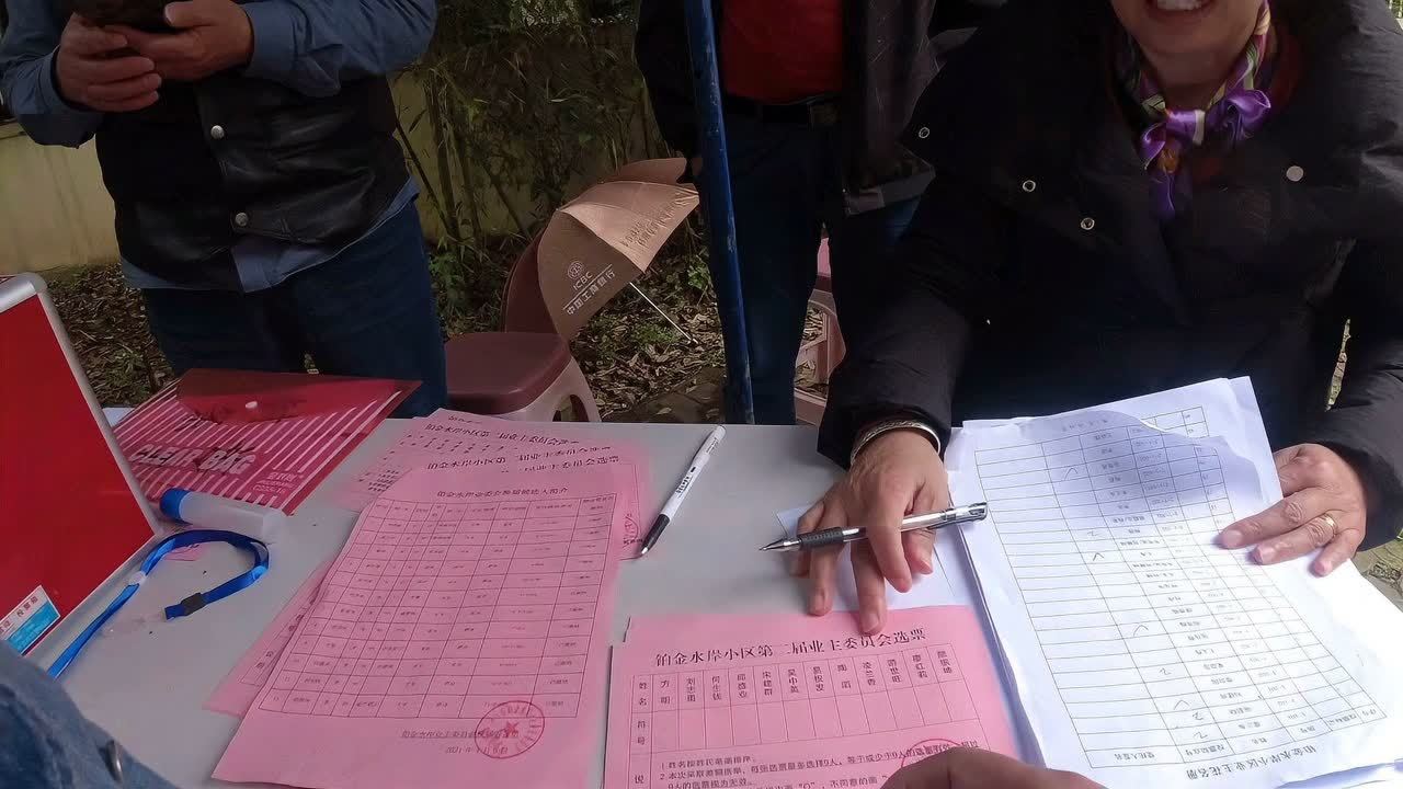 小区要成立业委会,我长这么大了,第一次的投票.