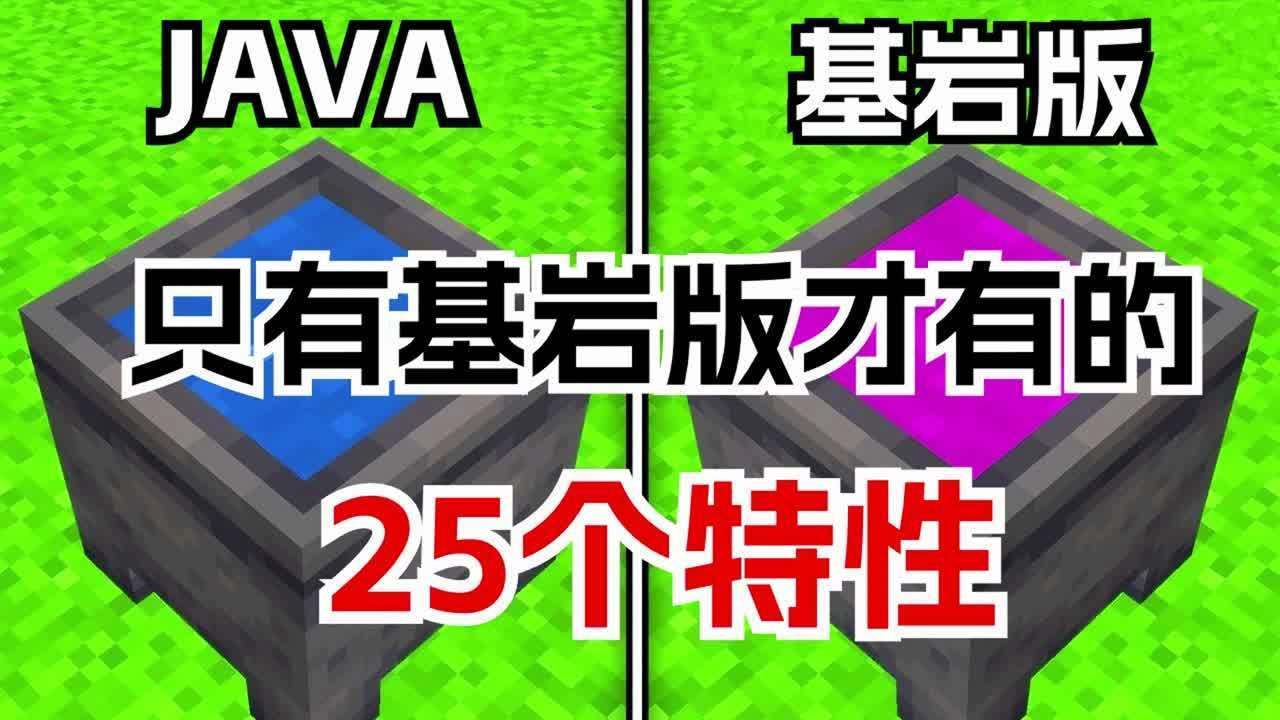 我的世界:只有基岩版才有的25个特性