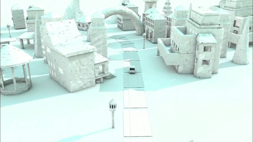 参考优酷视频做的c4d纸域小动画,166个小时导出#c4d #c4d动画
