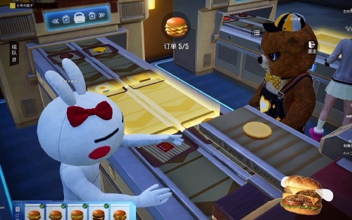 汉堡上线啦 快带上你的憨憨队友去绿洲世界做汉堡