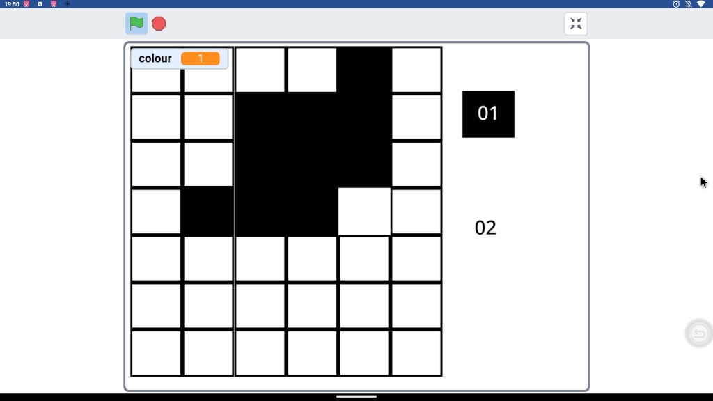 [scratch教程]制作像素画板