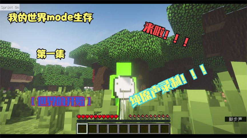 我的世界mode生存 第一集 【世界的开始】