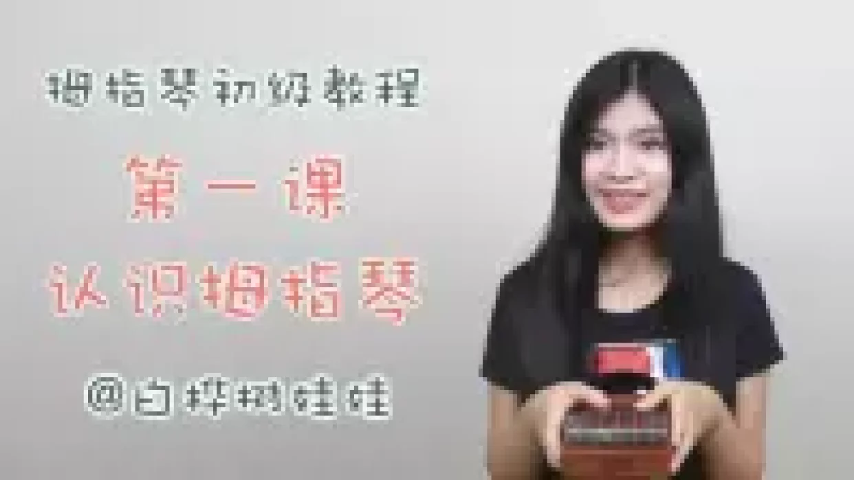 卡林巴琴拇指琴新手入门教程 第一课