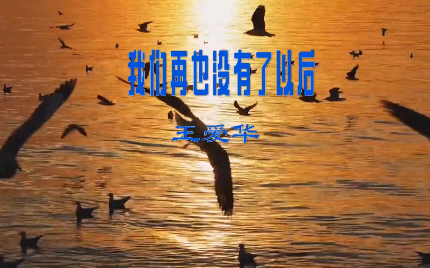 王爱华-我们再也没有了以后原唱