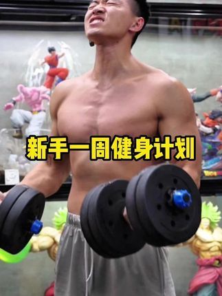 新手一周健身计划,准备一副哑铃在家练起来 #新手健身计划 #力量训练 ...
