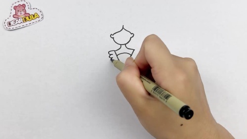 简笔画小女孩有几种画法,漂亮小女孩的两种绘画方法