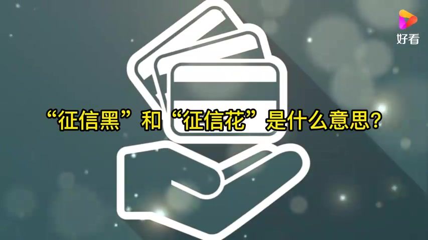 “征信黑”和“征信花”是什么意思?