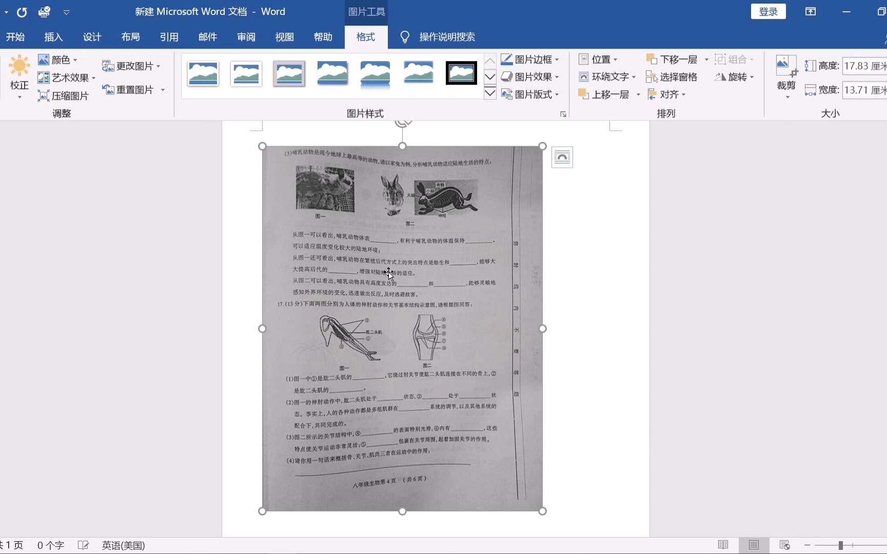 手机拍下来的文件打印出来很黑怎么办?用word可轻松解决