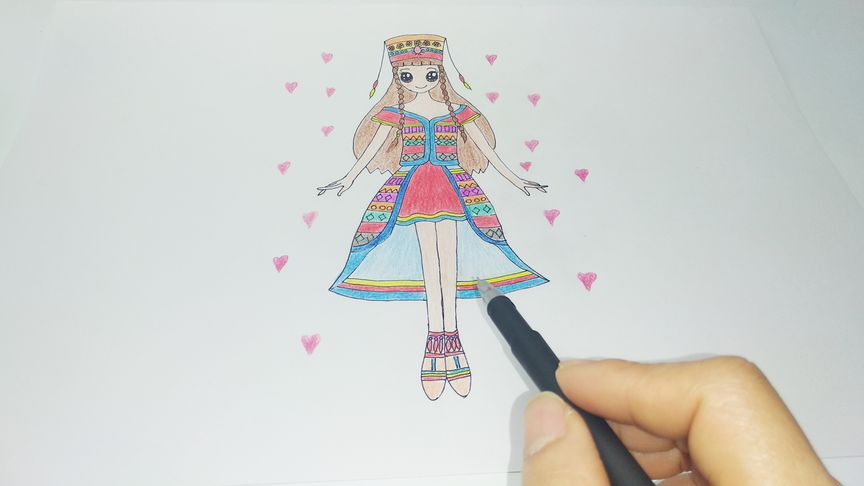 精灵梦叶罗丽仙子黑香菱卡通简笔画,简单又易学