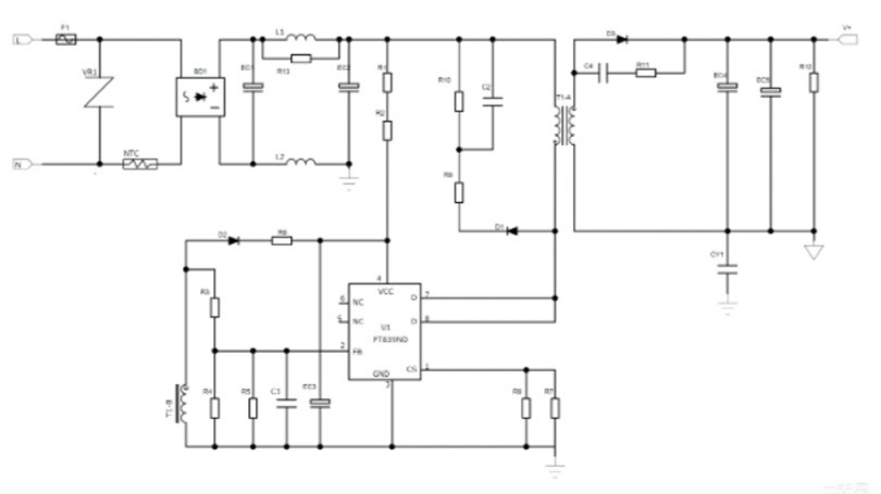 FT8783ND1+FT8370A 贴片5V2A电源方案 替代LP3783A