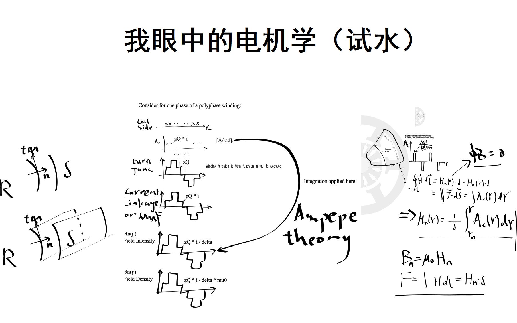 【豪底狄】《我眼中的电机学》试水视频