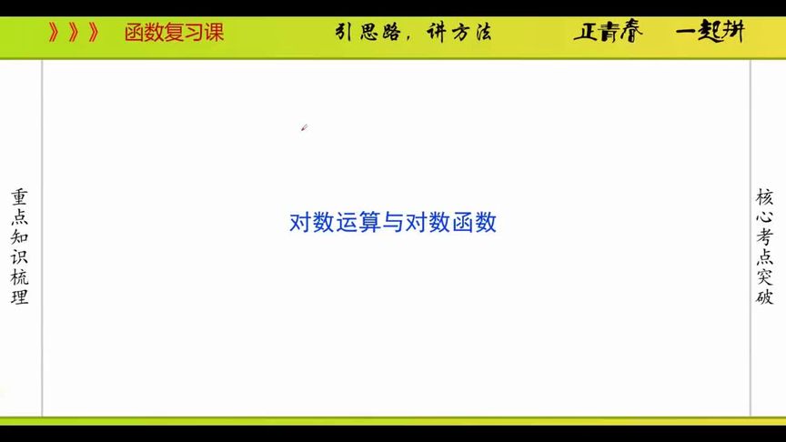 对数运算公式如何应用你了解吗?