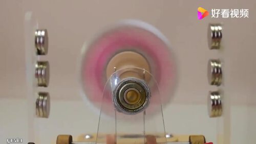 牛人自制标准有刷直流电动机的技术展示