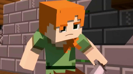 我的世界动画: 为了争夺魔法书, 两人展开一场激烈战斗, 打斗场面如此...