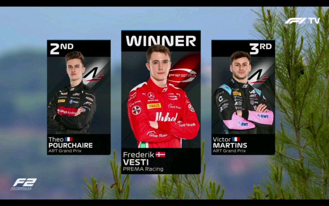 2023F2西班牙冲刺赛完整成绩表!亚瑟勒克莱尔P9与积分擦肩而过!