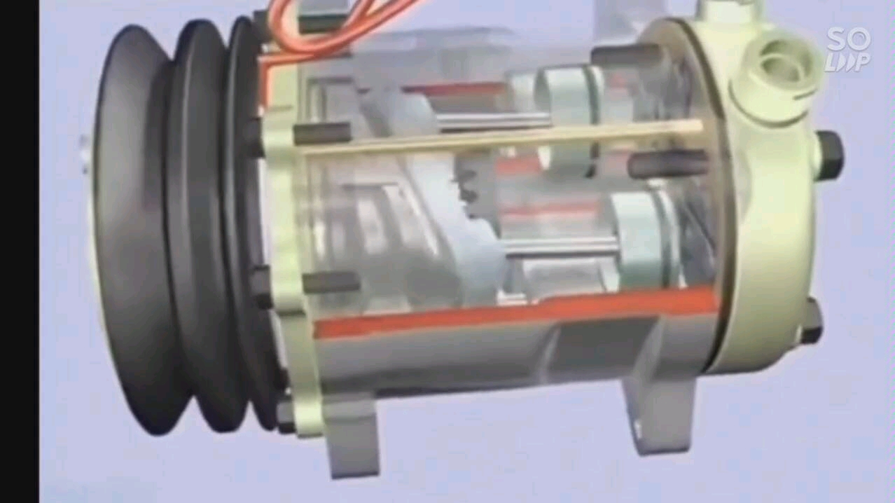 30秒看懂汽车压缩机工作原理.献给所有正在努力的人。