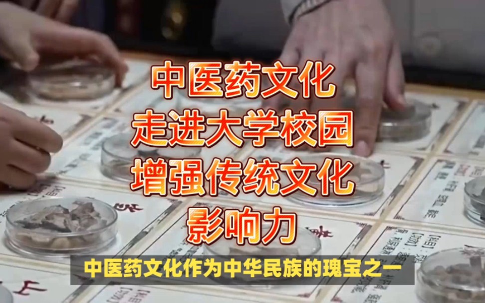 中医药文化进入校园,增加传统文化影响力