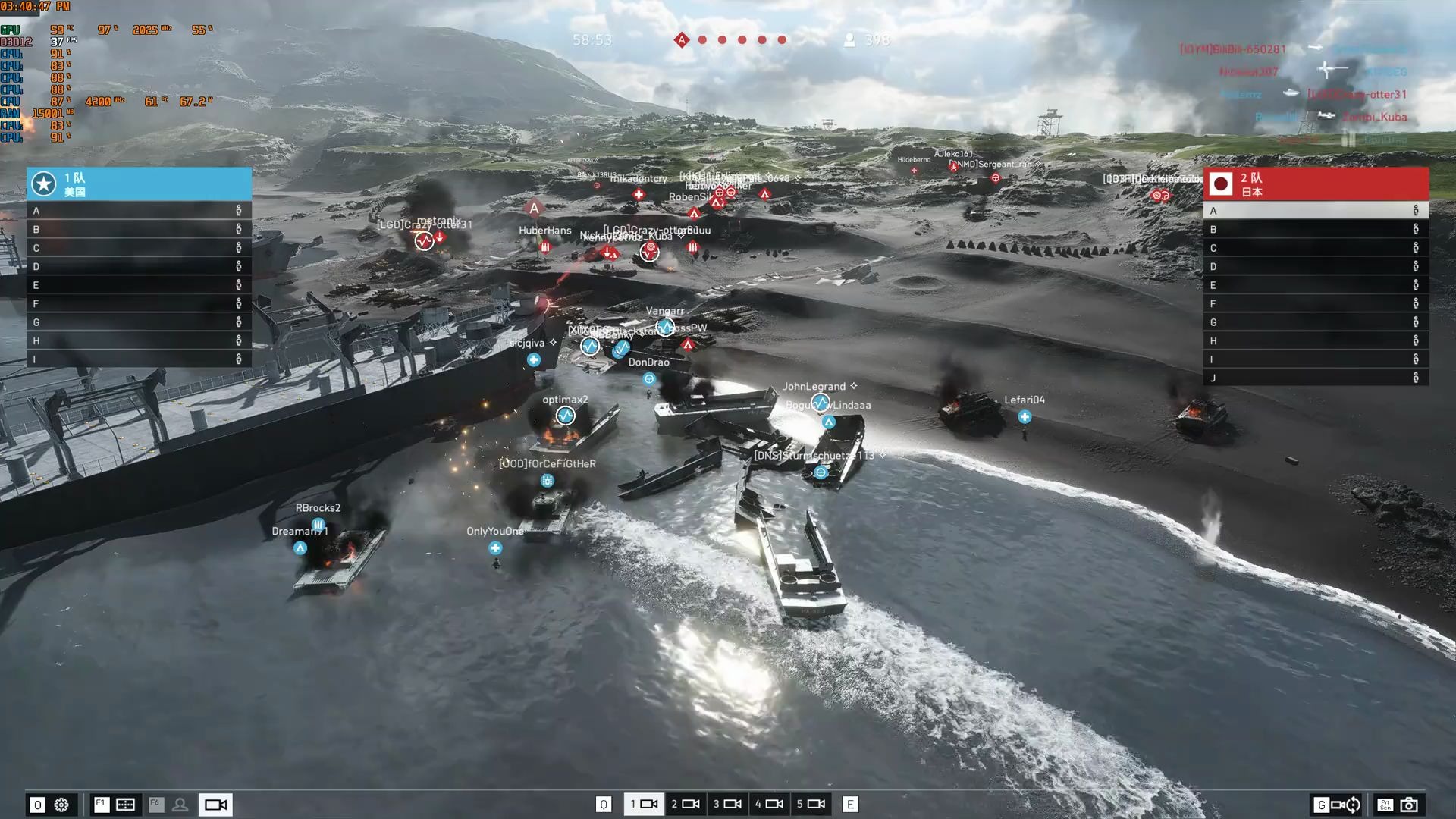 上帝视角看战地五硫磺岛战役