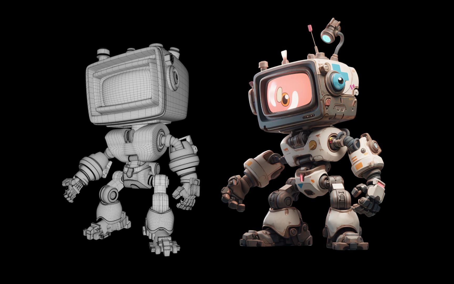 【Maya建模】一节课教会你肝建模作业,卡通机器人建模案例思路详解,...