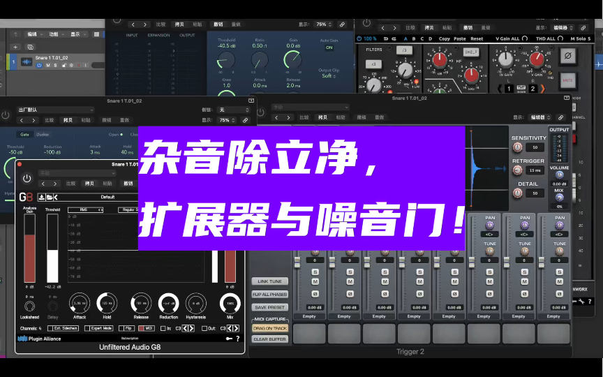 【EFG小课堂】杂音除立净,扩展器与噪音门!