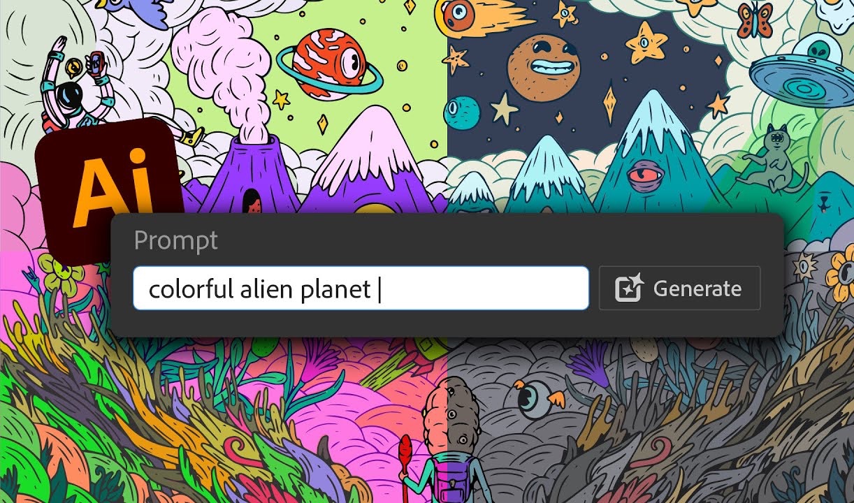 人工智能终于在 Adobe Illustrator 中了! - 生成重新着色(AI教程)