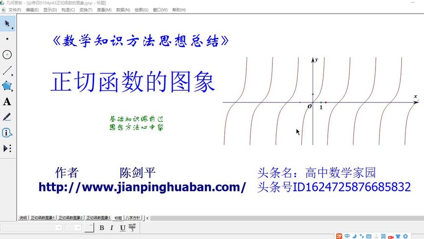 画板讲解正切函数的图象