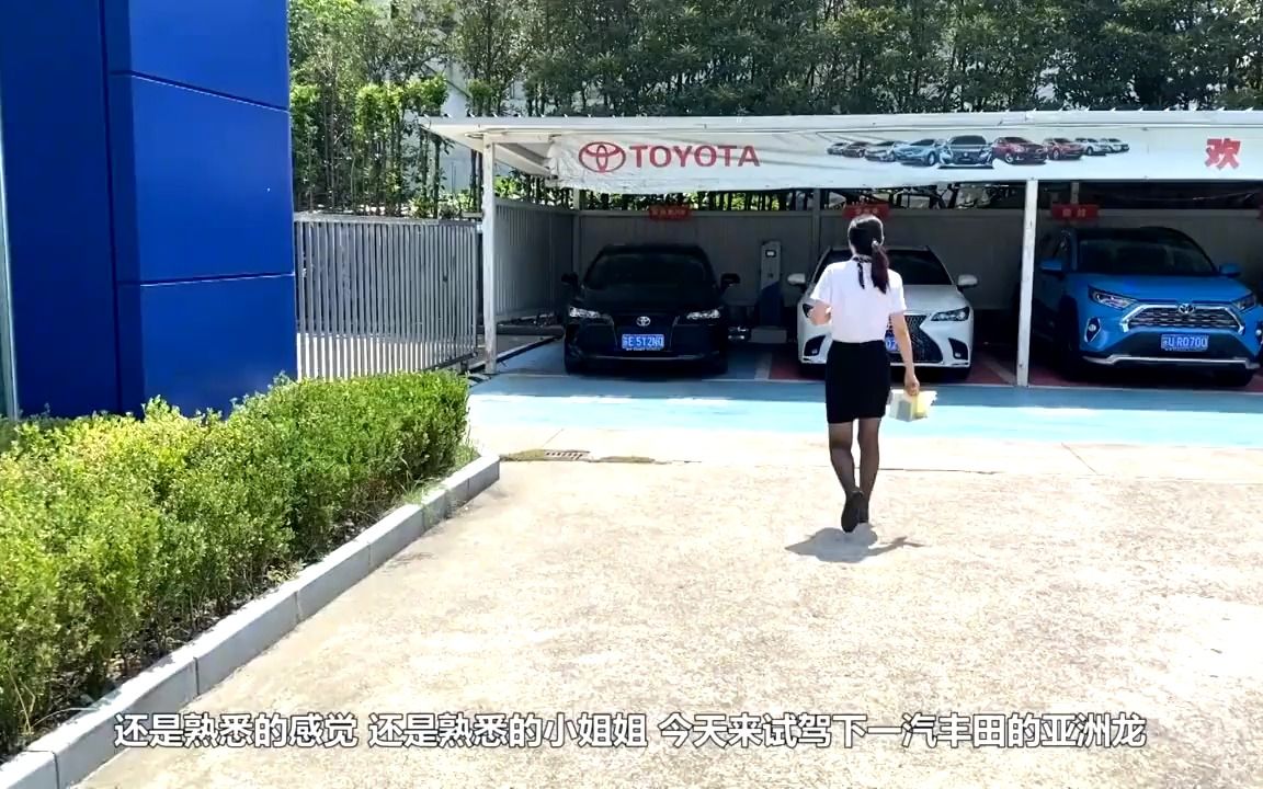 还是熟悉的小姐姐带我试驾顶配丰田亚洲龙油电混动版