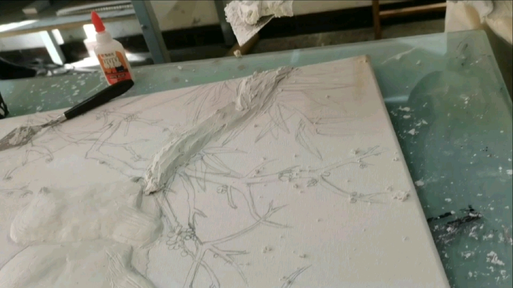 大一视觉传达设计 立体构成结课作业 一周两幅浮雕作业 累成狗