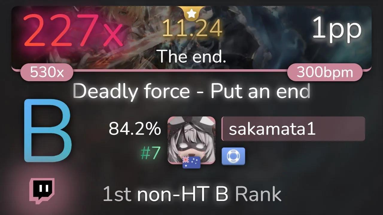 [11.24⭐Live] sakamata1 | Noah - Deadly force - Put an end [The end.] +...