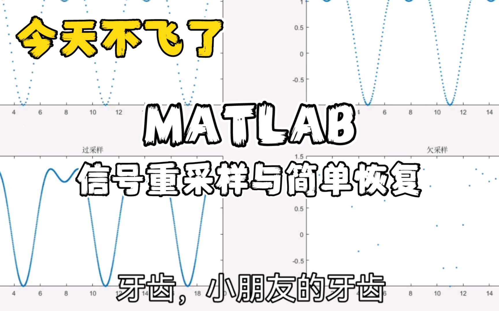 【MATLAB】一维信号的临界采样/过采样/欠采样与恢复