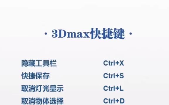 3dmax最全快捷键,建议收藏