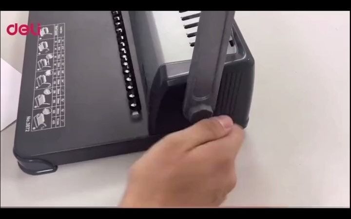 18_得力3870、3871、3872胶圈装订机使用操作方法及注意事项 #...